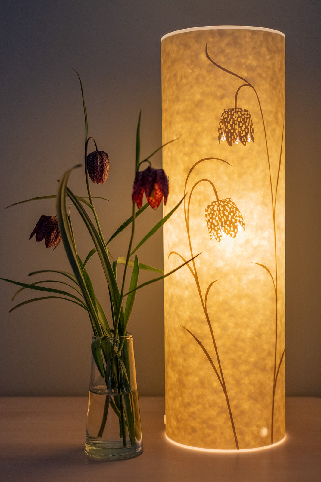 Glowing handmade parchment paper lamps with cut out nature designs by ...