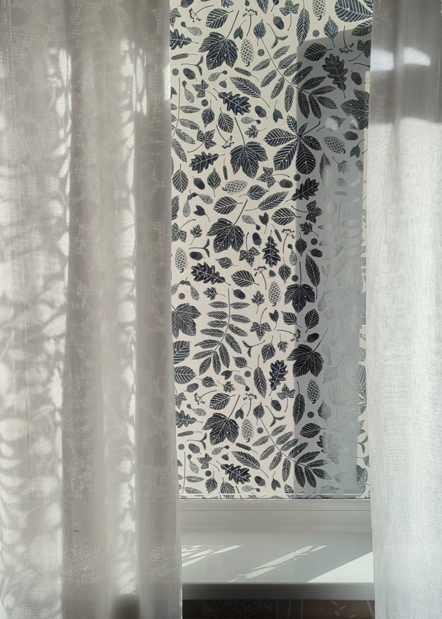 window film with meadow and nature designs by designer Hannah Nunn