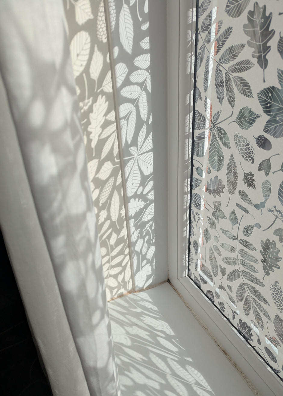 window film with meadow and nature designs by designer Hannah Nunn