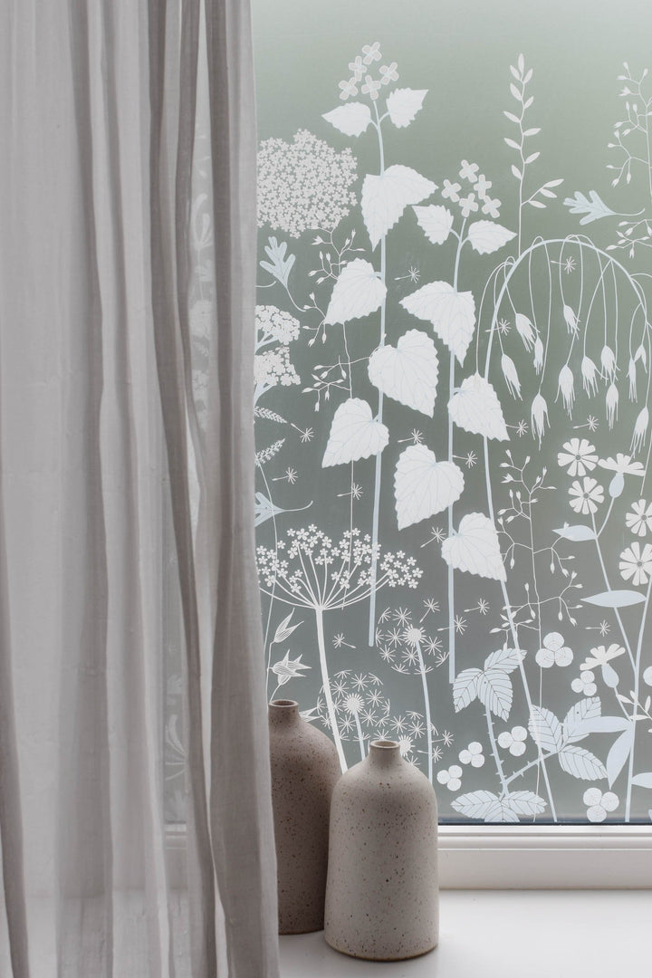 window film with meadow and nature designs by designer Hannah Nunn