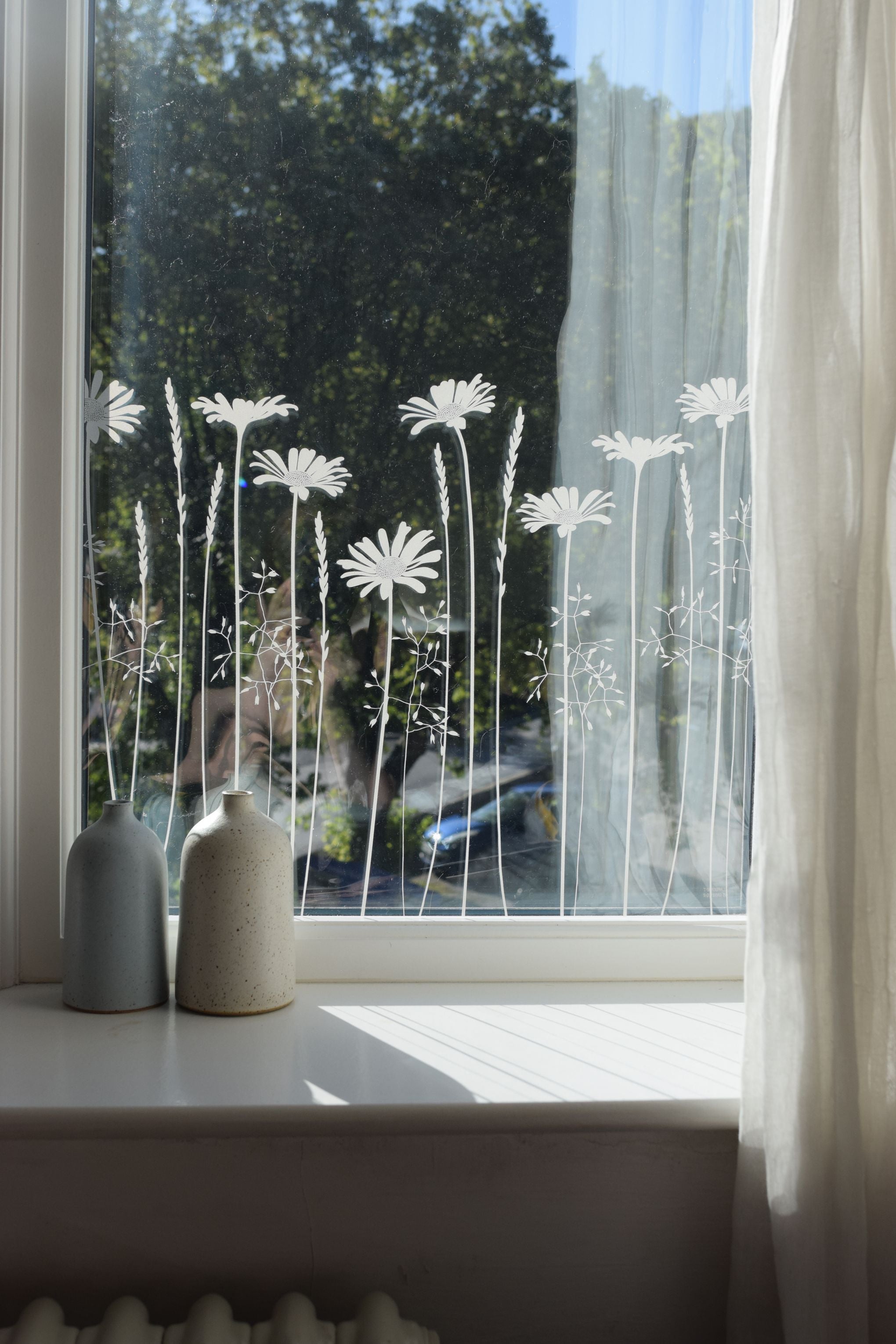 window film with meadow and nature designs by designer Hannah Nunn