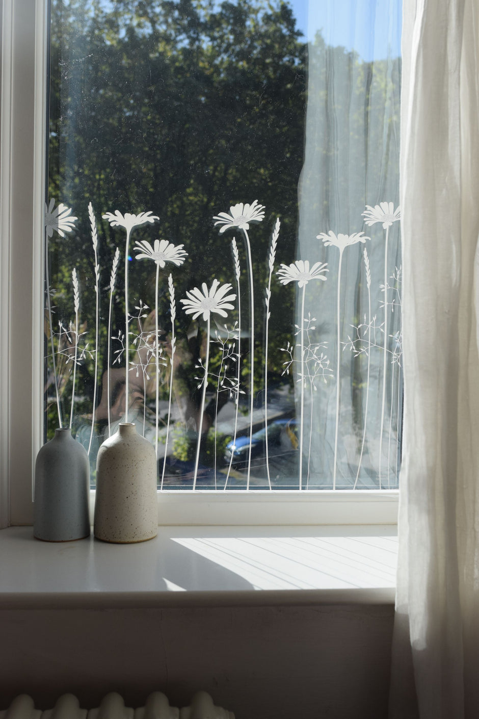 window film with meadow and nature designs by designer Hannah Nunn