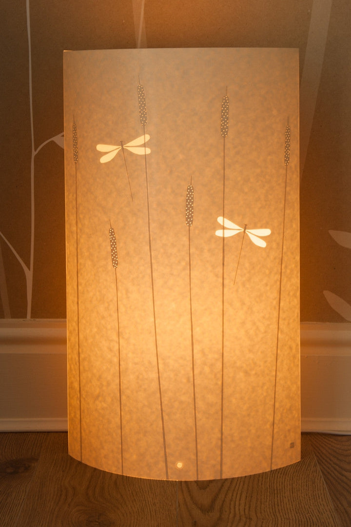 glowing parchment paper feature lamps with cut out nature designs ...